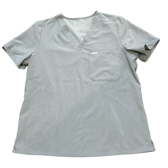 Figs | Tops | Figs Light Grey Catarina Onepocket Scrub Top | Poshmark